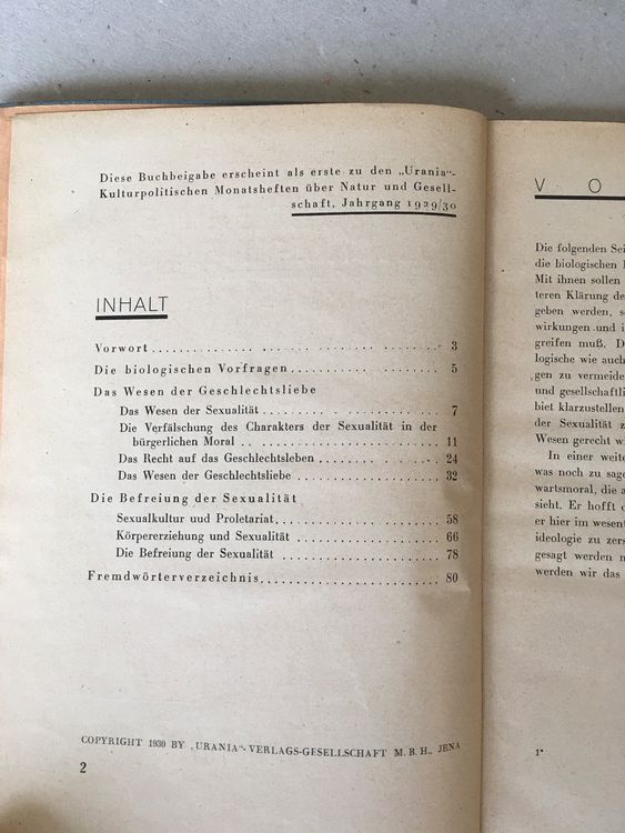 🟡 antik Buch 1930 - Das Wesen der Geschlechtsliebe - EROTIK (Gebraucht ...