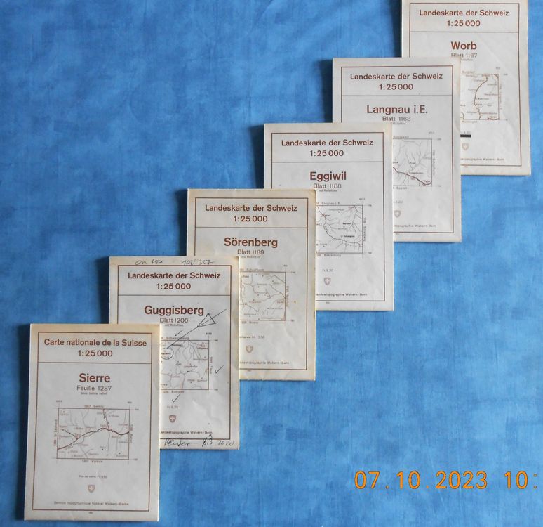 Landeskarten der Schweiz, M 1:25 000 (Lot 2) | Kaufen auf Ricardo
