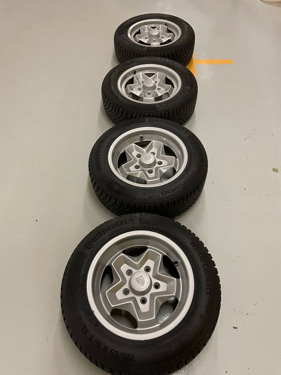 Porsche ATS Hackmesser Felgen 6Jx15 / 7Jx15 mit Winterpneu (Gebraucht ...