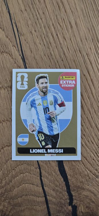Lionel Messi Panini WM Extra Sticker 2026 Gold ☆☆ (Neu und ...