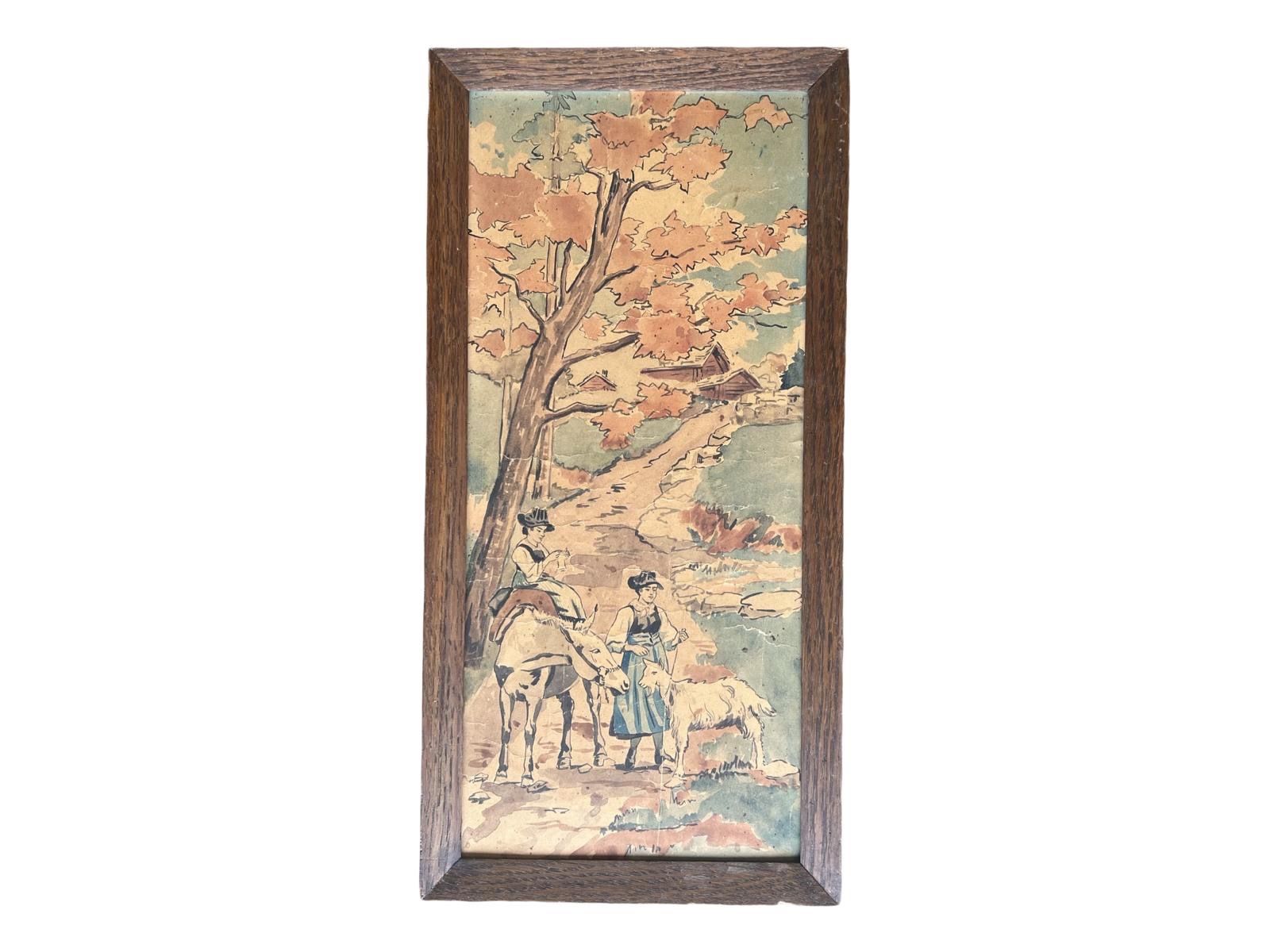 ⭐AB 1.-⭐Aquarell Schweizer Schule 19. Jh. (2) (Gebraucht) in Uster für CHF 1 – mit Lieferung auf ...