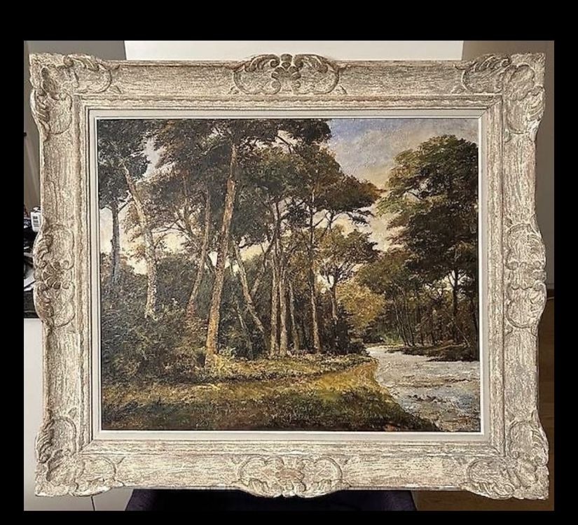 Ölgemälde von G.Hugo Mathis, Flusslandschaft im Rahmen | Kaufen auf Ricardo