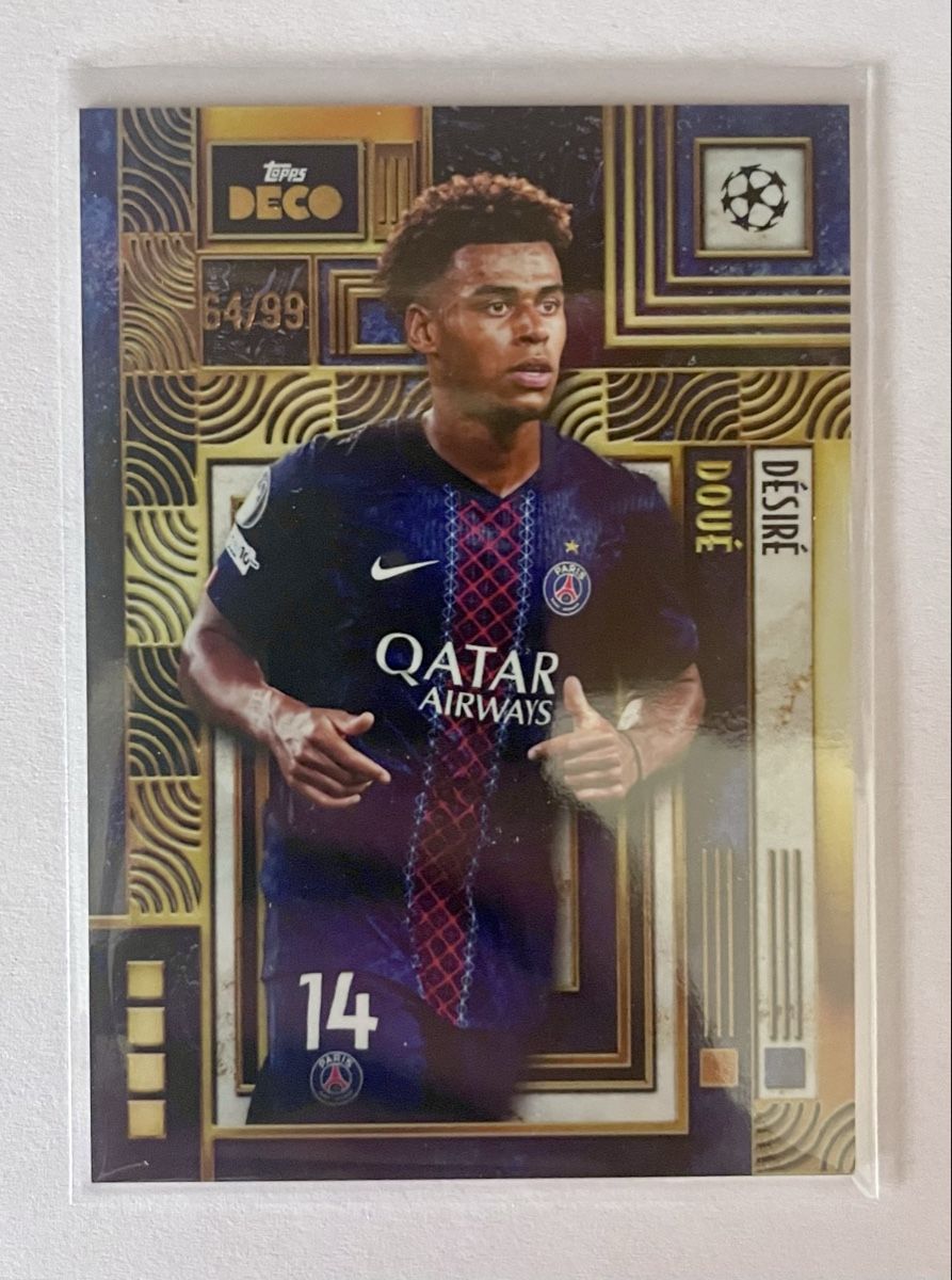 Désiré Doué 64/99 – Topps Deco 2025/26 PSG (Neu (gemäss Beschreibung ...