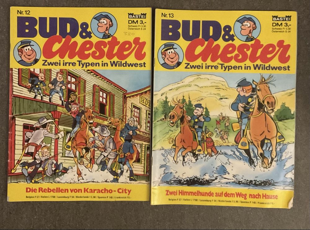 Bud & Chester, Comic-Hefte Nr. 12 und 13, Wildwest! (Gebraucht) in ...