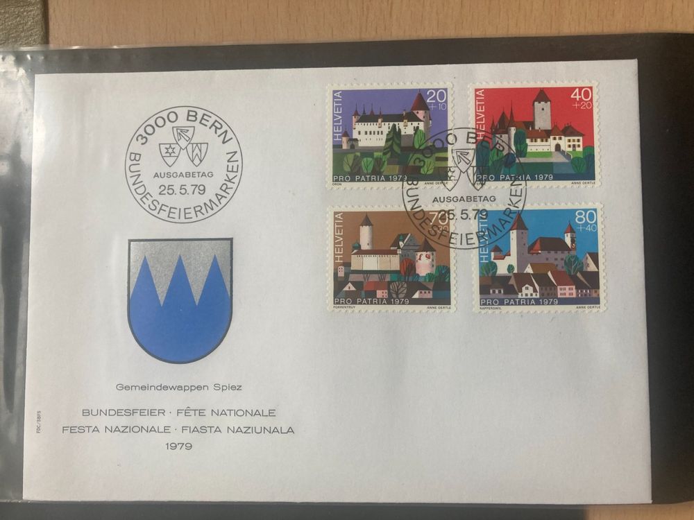 Schweiz 1979 Ersttagsbrief Satz Pro Patria Schlösser (Neu (gemäss Beschreibung)) in Liestal für ...