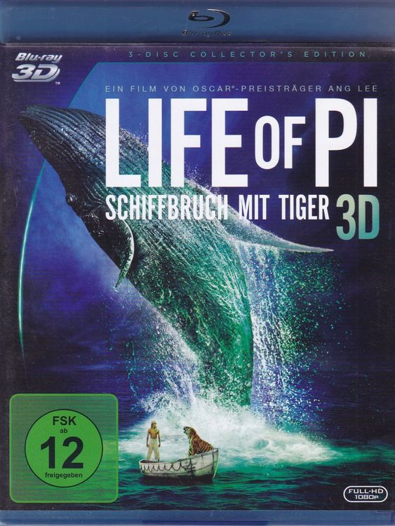 DVD ab Fr. 1.--, Life of Pi - Schiffbruch mit Tiger - 3D (Gebraucht) in Lausen für CHF 1 – mit ...