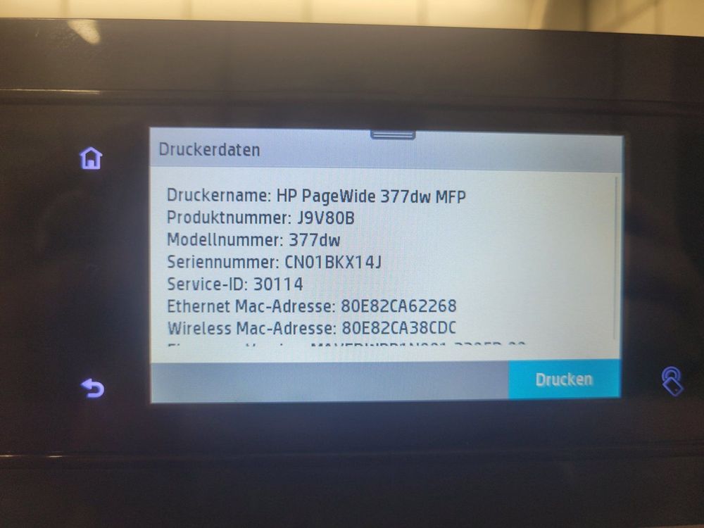 HP PageWide MFP 377dw (Gebraucht) in für CHF 50 – nur Abholung auf ...