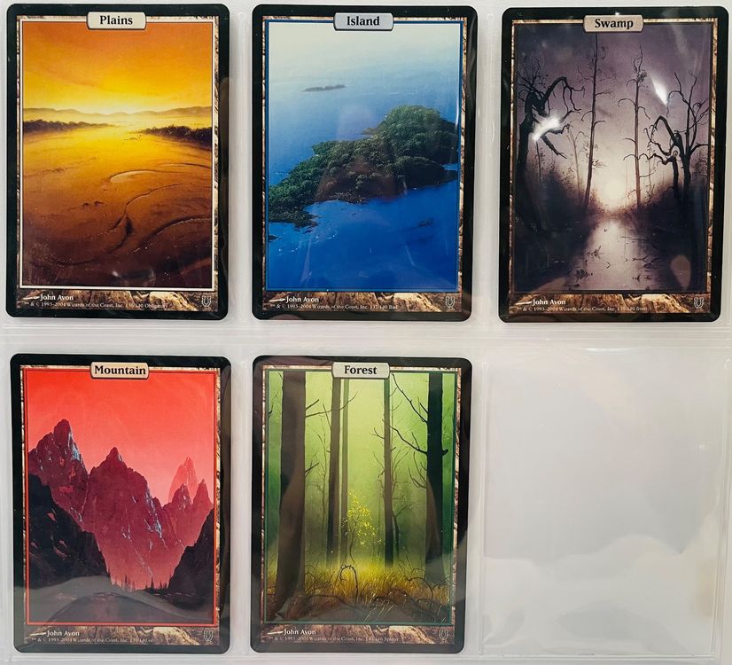 MTG - Unhinged 2004 - Basic Lands Set (5 Karten) engl. (Gebraucht) in Reinach BL für CHF 12.5 ...