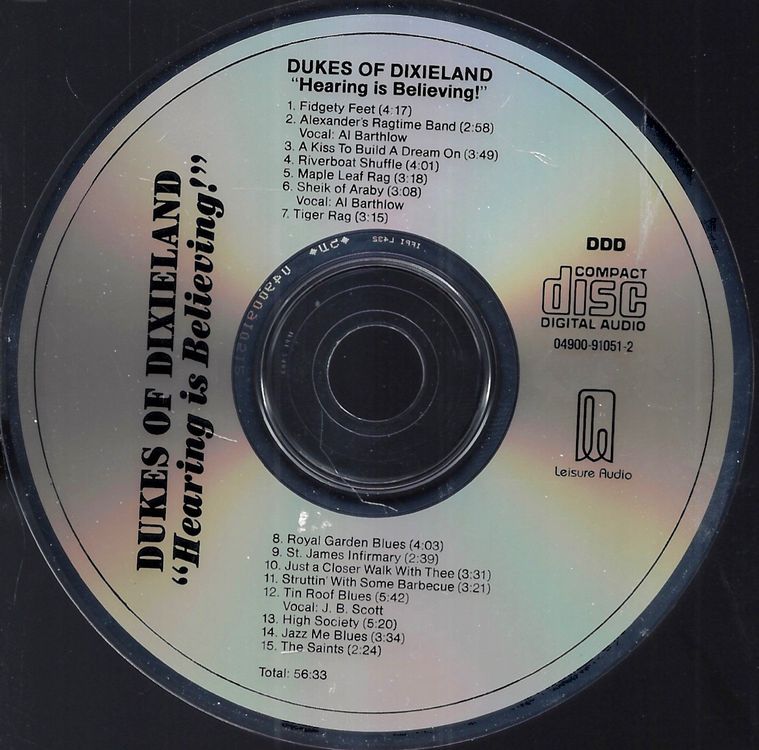 Dukes Of Dixieland HEARING IS BELIEVING Jazz Ragtime CD (Gebraucht) in ...