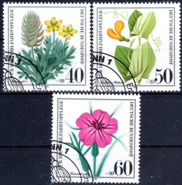 DEUTSCHE BUNDESPOST 1980 GEFÄRDETE PFLANZEN GEST. - DAY139 (Gebraucht) in Losone für CHF 1 – mit ...