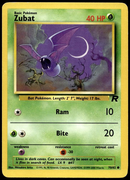 Zubat 70/82 Pokémon Team Rocket ab 1.- (Neu (gemäss Beschreibung)) in ...