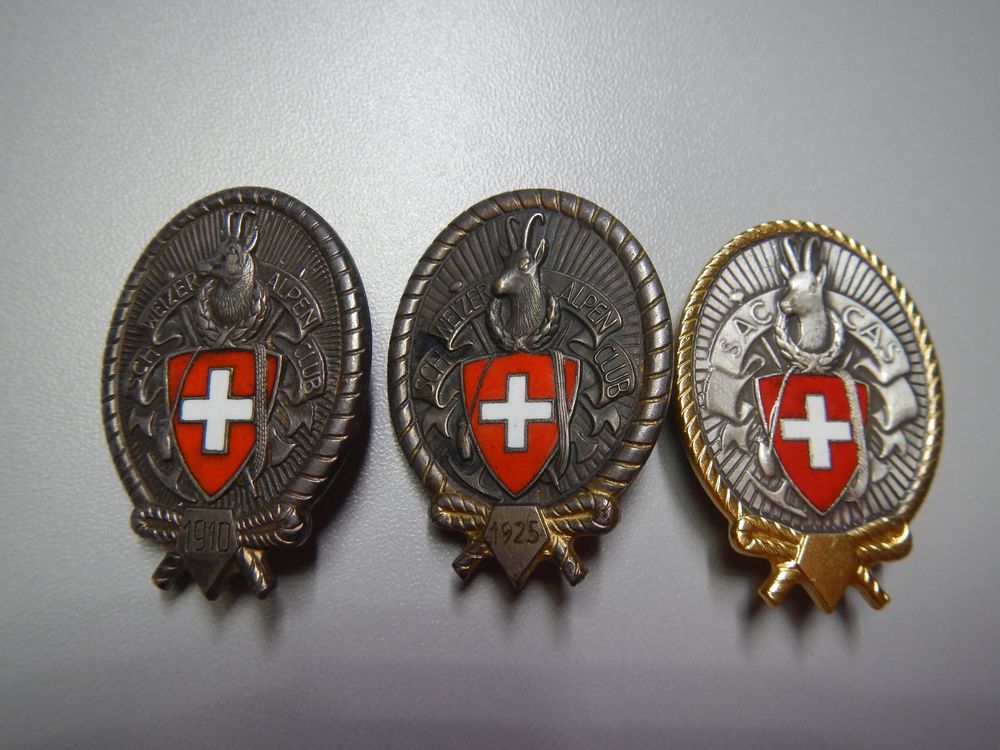 Abzeichen: Alpenclub Schweiz - 3 x Ehrenzeichen | Kaufen auf Ricardo