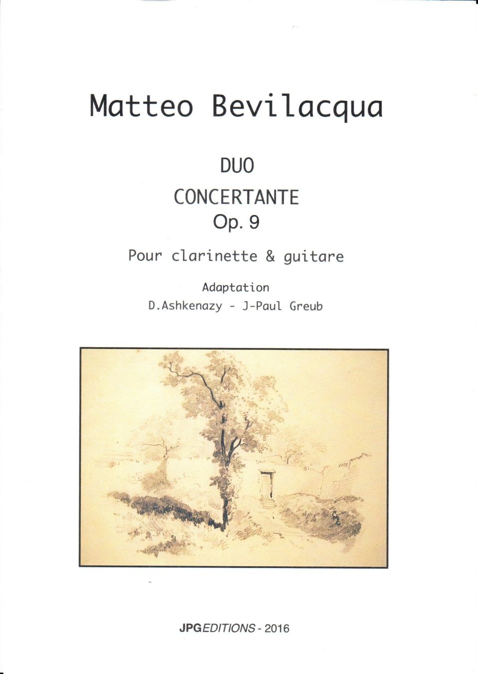 M. BEVILACQUA – Duo Concertante op. 9 (Neuf avec emballage d'origine) à ...