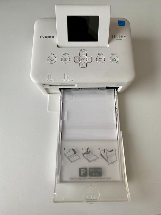 Canon Selphy CP800 Fotodrucker - mit viel Papier & Tinte (Gebraucht) in ...