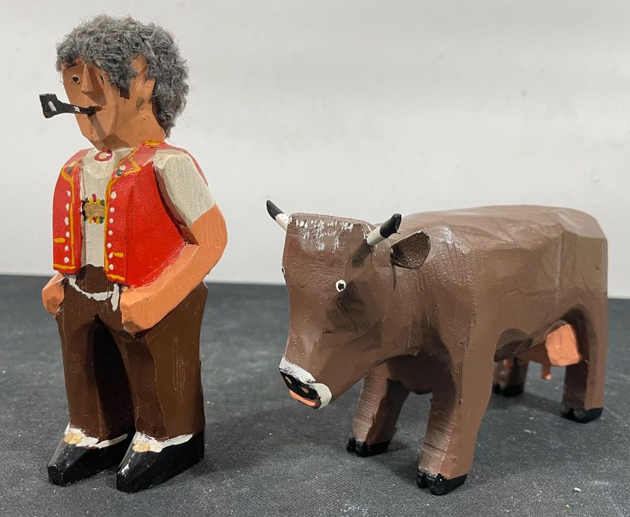 David Locher geschnitzte Appenzeller Skulpturen | Kaufen auf Ricardo