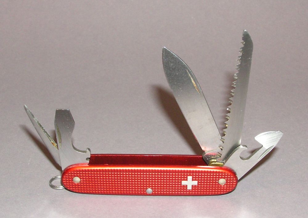 VICTORINOX TASCHENMESSER ALOX ROT OLD CROSS SACKMESSER (Gebraucht) in ...