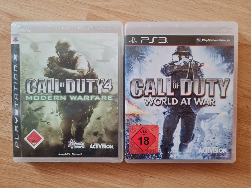 lot Call of duty World at war + COD Modern Warfare PS3 | Kaufen auf Ricardo