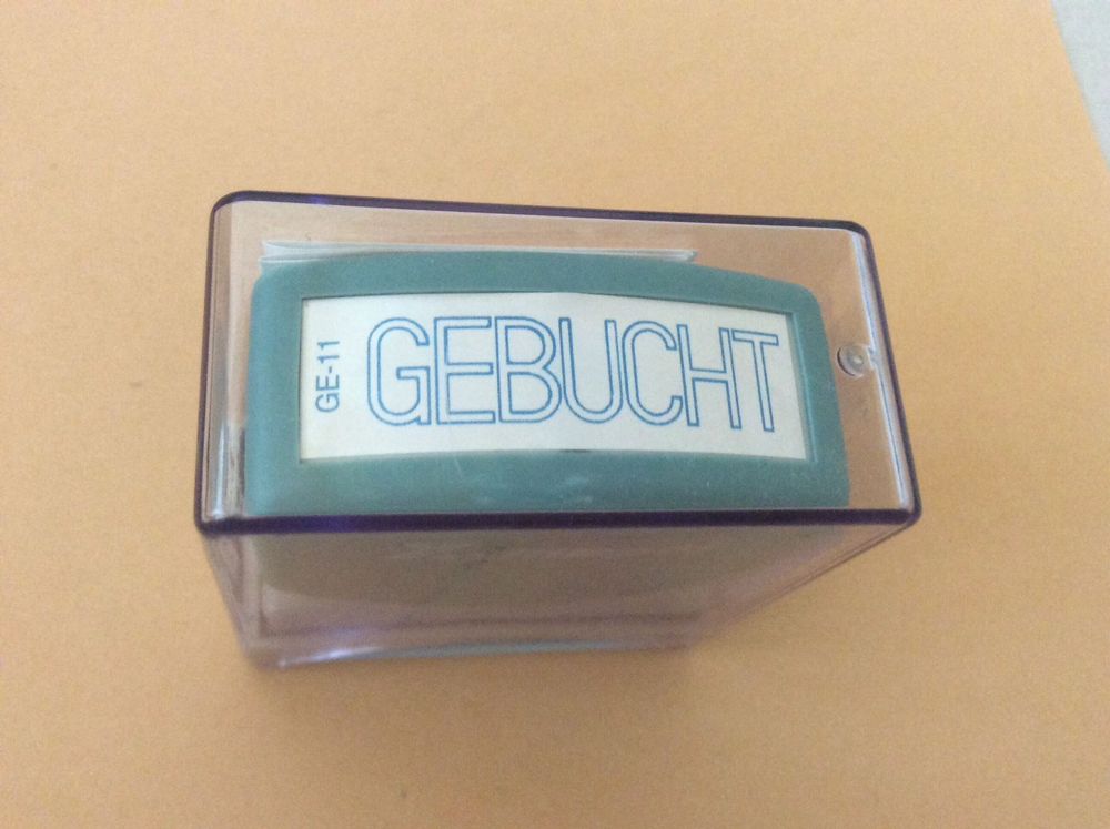 STEMPEL ‚GEBUCHT‘ neu v. Xstamper | Kaufen auf Ricardo