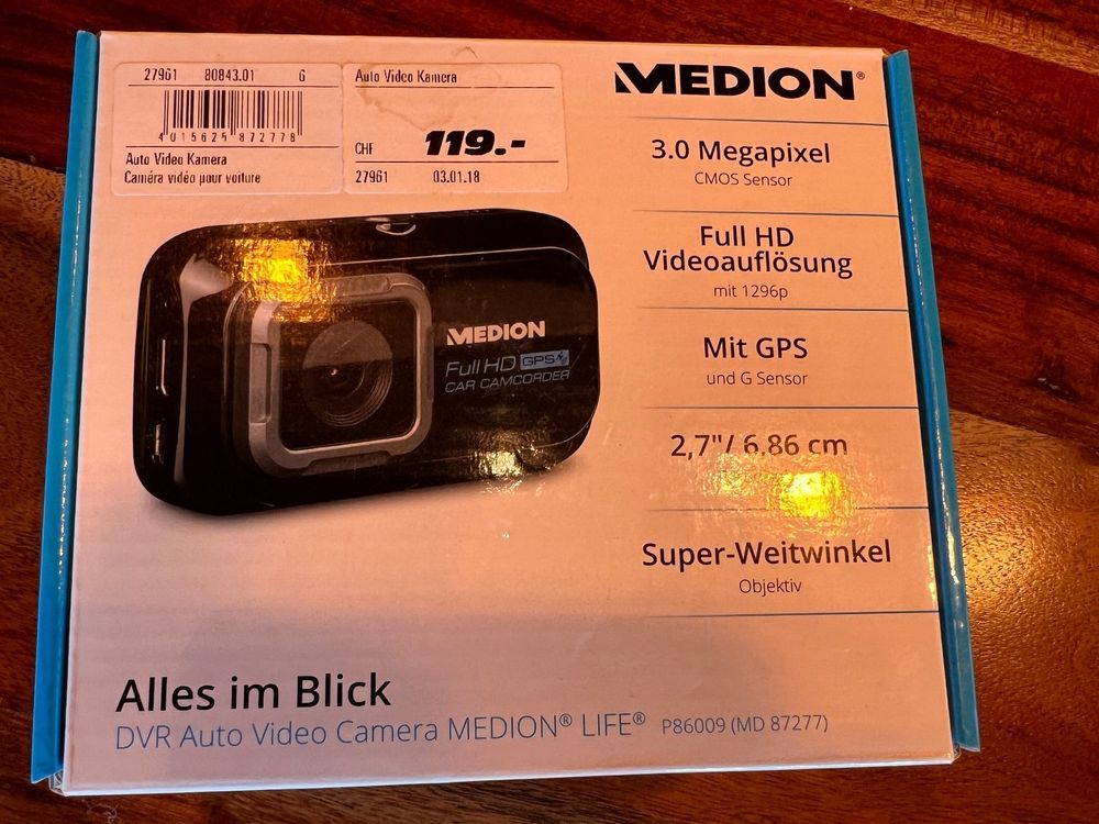 Medion DVR Auto Video Camera (Neu und originalverpackt) in Oberdorf BL ...