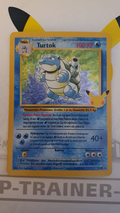 Pokemon Turtok 02/102 base set Holo | Kaufen auf Ricardo