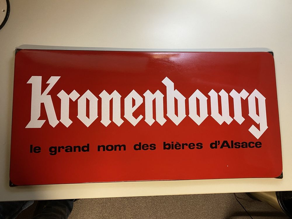 Kronenbourg Bier Emailschild, Orginal, Rarität (Gebraucht) in Rüti ZH ...