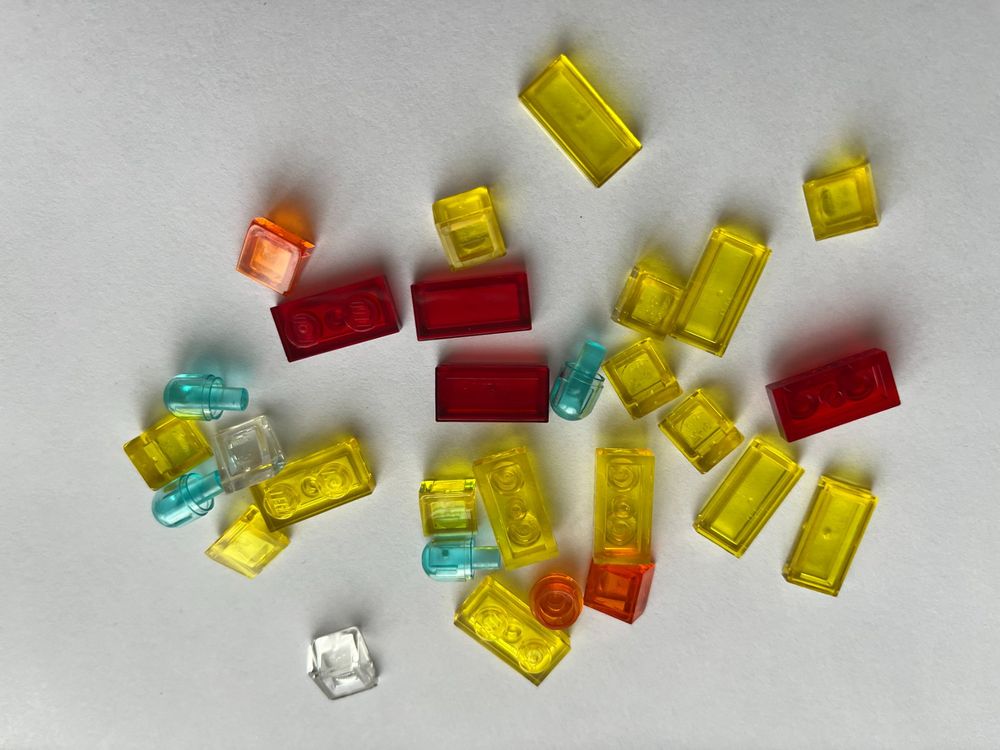 Lego durchsichtige Plates Flache Bricks Trans-Clear 42070 (Gebraucht ...