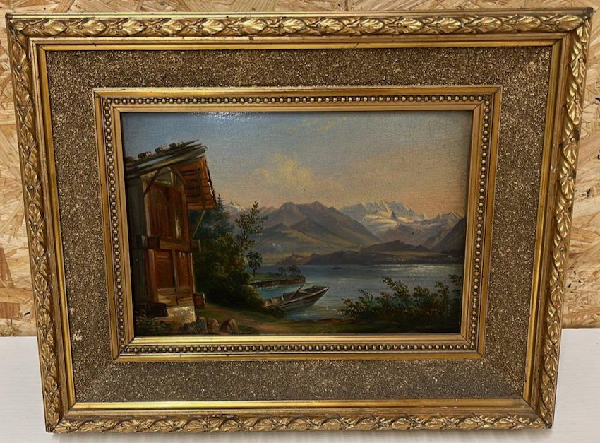 Gemälde am Thunersee, Künstler Wenger (ID S47) | Kaufen auf Ricardo