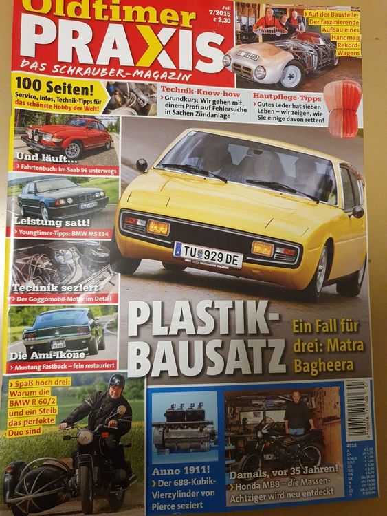 Oldtimer Praxis 7/15 BMW M5 E34 Matra Bagheera Mustang xx | Kaufen auf ...