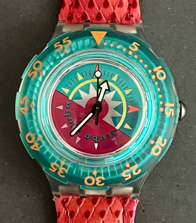 Swatch Scuba Tipping Compass SDK111 1993 Top Zustand (Neu (gemäss ...