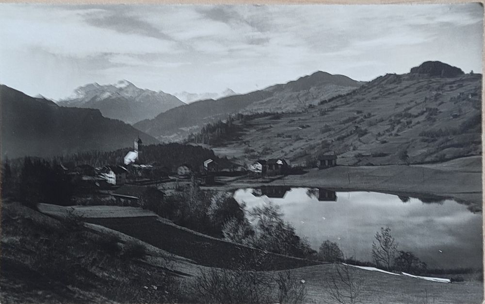 Alte Postkarte: Idylle am Laaxer See Graubünden (Gebraucht) in Siebnen für CHF 6 – mit Lieferung ...