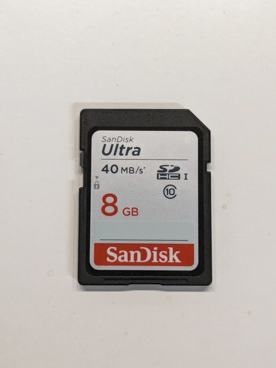 Sandisk Ultra 8 GB SD Karte /SD Card (Gebraucht) in Bennau für CHF 5 – mit Lieferung auf Ricardo ...