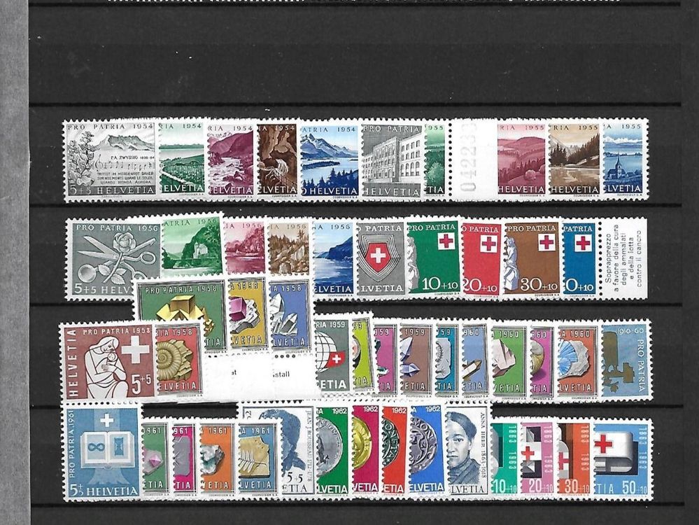 PP ** 1954-1963 Kat: CHF 114.- (Neu (gemäss Beschreibung)) in Basel für CHF 4 – mit Lieferung ...