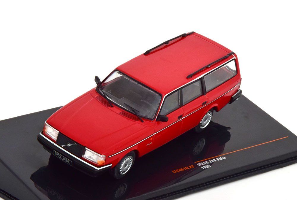 Volvo 240 Kombi Polar 1988-1993 rot / schwarz 1:43 von IXO (Neu und ...