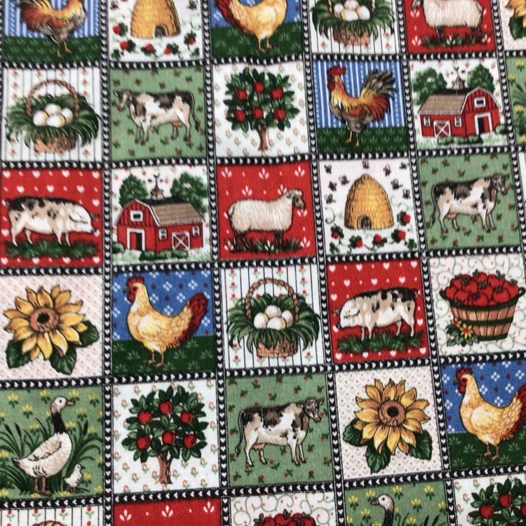 Patchwork, Quilt, Stoff Bauernhof (Neu (gemäss Beschreibung)) in Winterthur für CHF 6 – mit ...