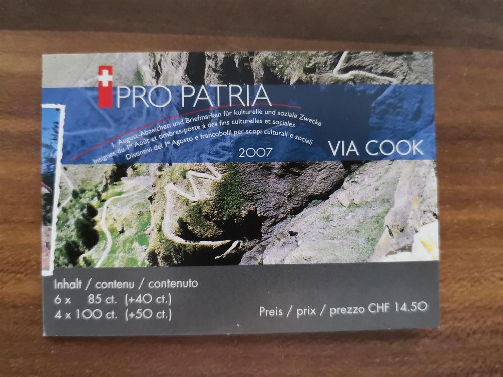 Markenheft Pro Patria 2007, Ersttag (Gebraucht) in Rickenbach SO für CHF 5 – mit Lieferung auf ...