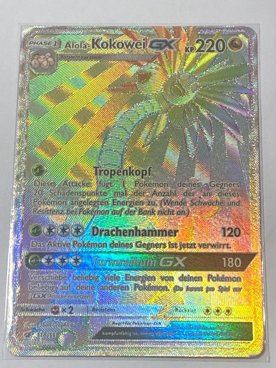 Pokemonkarte Alola Kokowei GX Rainbow (Neu (gemäss Beschreibung)) in Neuhausen für CHF 18 – mit ...