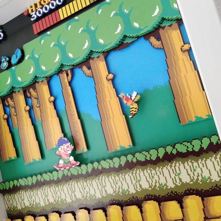 Wonder Boy Arcade Papercraft Diorama | Kaufen auf Ricardo