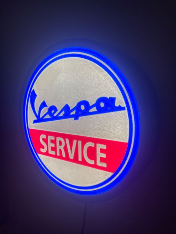 Vespa Service Logo mit LEDs (Neu (gemäss Beschreibung)) in Luzern für ...