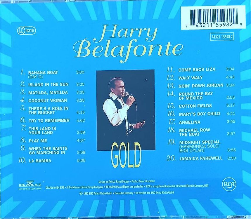 🎵 CD - Harry Belafonte - 20 Superhits (Gebraucht) in Matzingen für CHF ...