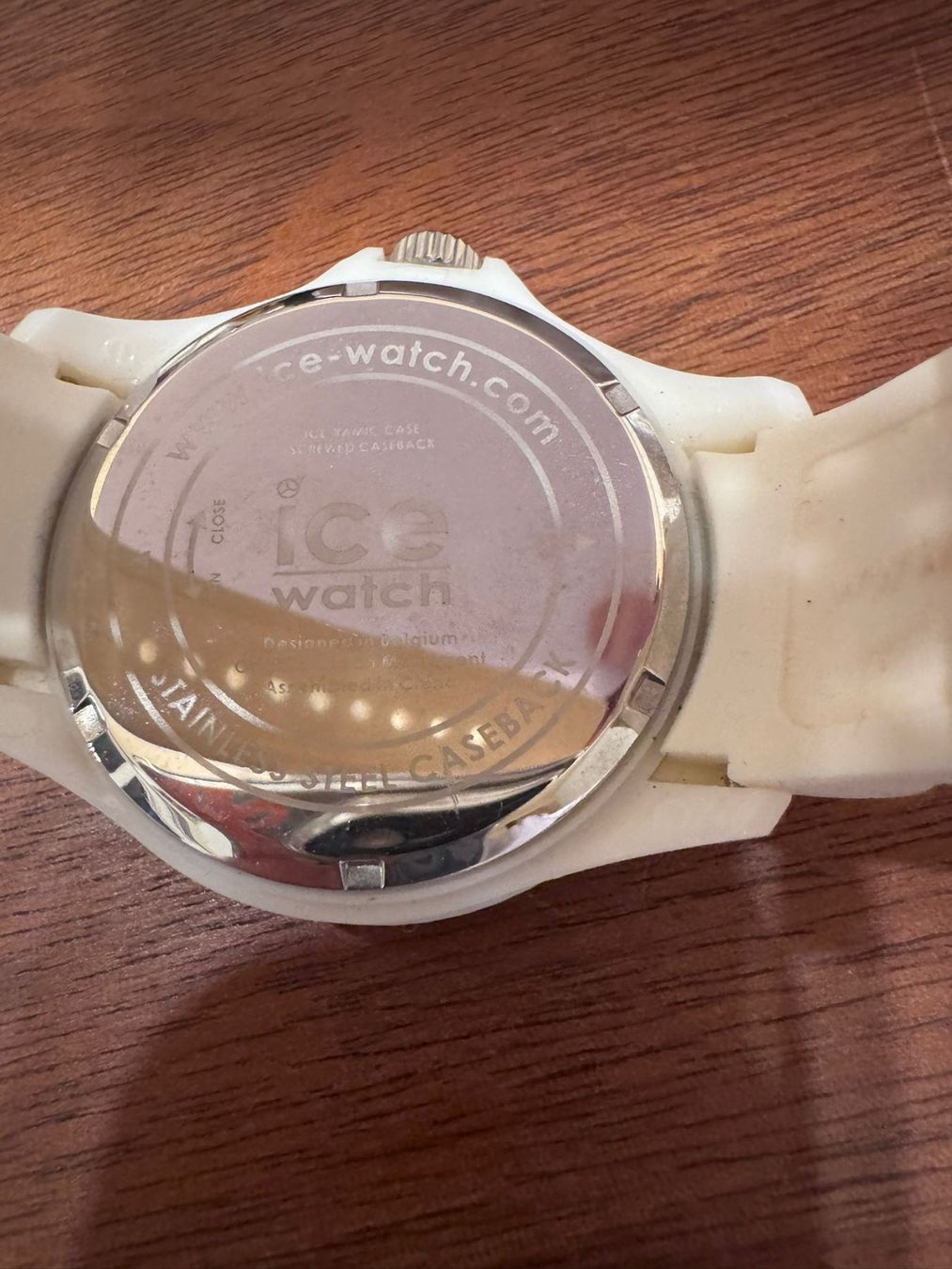 Running White Ice Watch Silicone Braided Band Big Dial Men (D'occasion ...