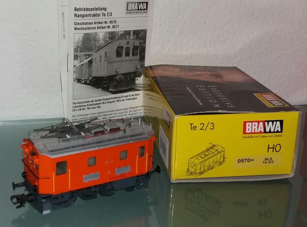 Brawa 0570 - E-Lok BLS Te 2/3 - DC Digital - Spur HO (Gebraucht) in ...