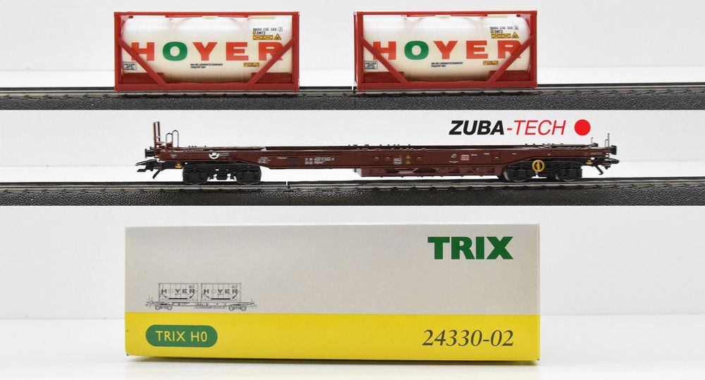 Trix 24330-02 Containerwagen der DB H0 GS mit OVP (Gebraucht) in St ...