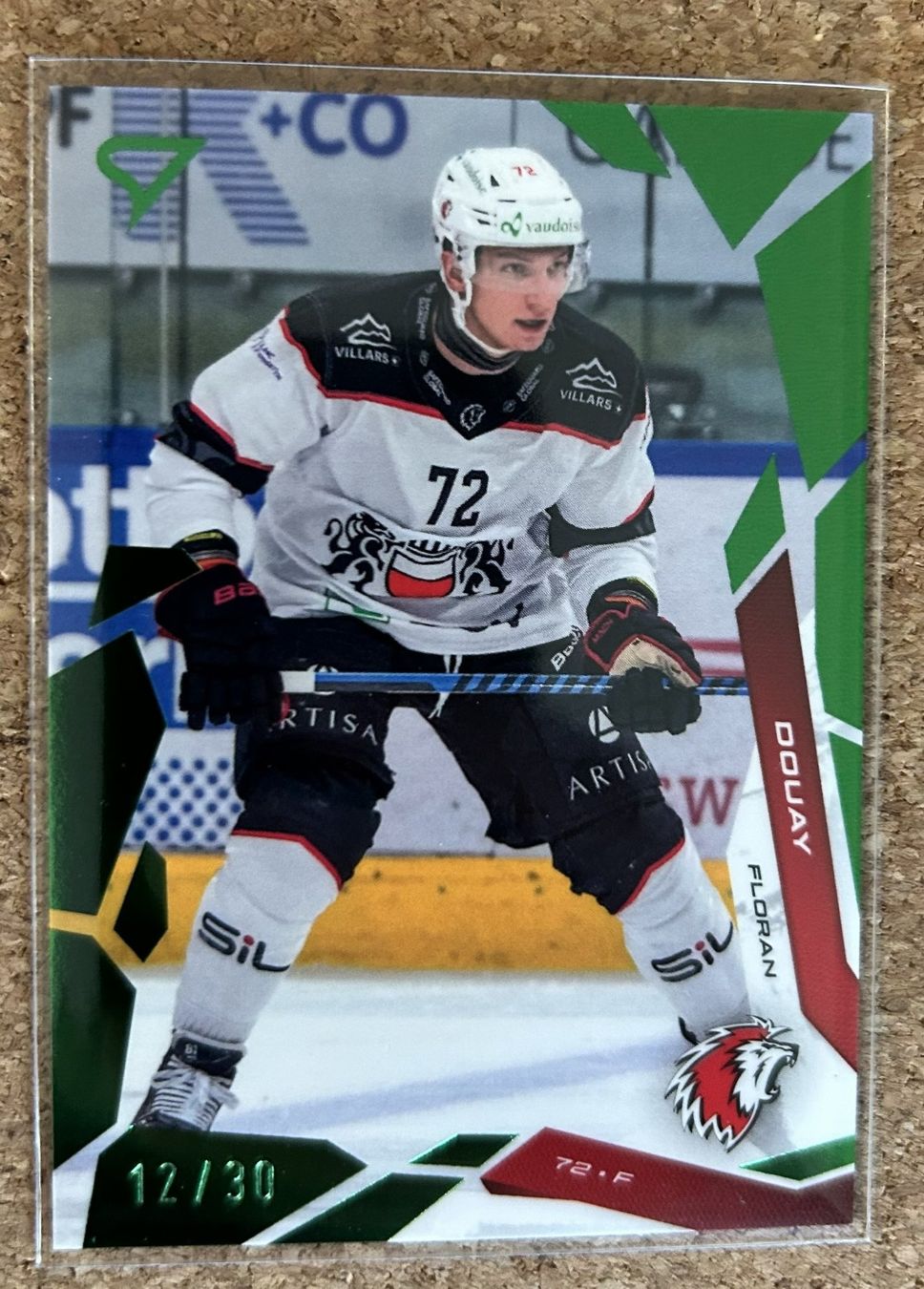 Lausanne HC Green Parallel Floran Douay 12/30 (Neu (gemäss Beschreibung ...