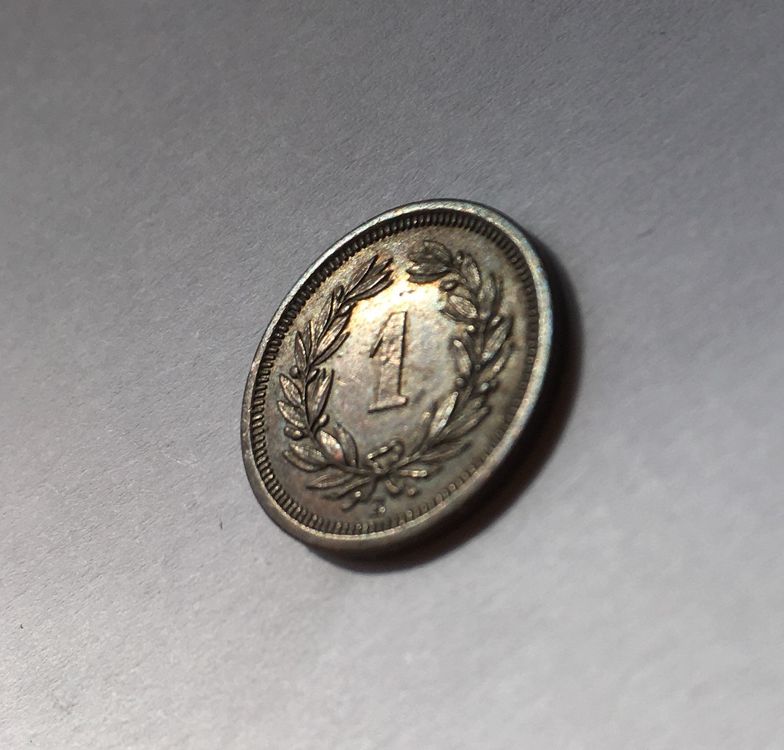 1891 1 Rappen sm Kreuz unz (Neu (gemäss Beschreibung)) in Kirchberg SG für CHF 47.5 – mit ...