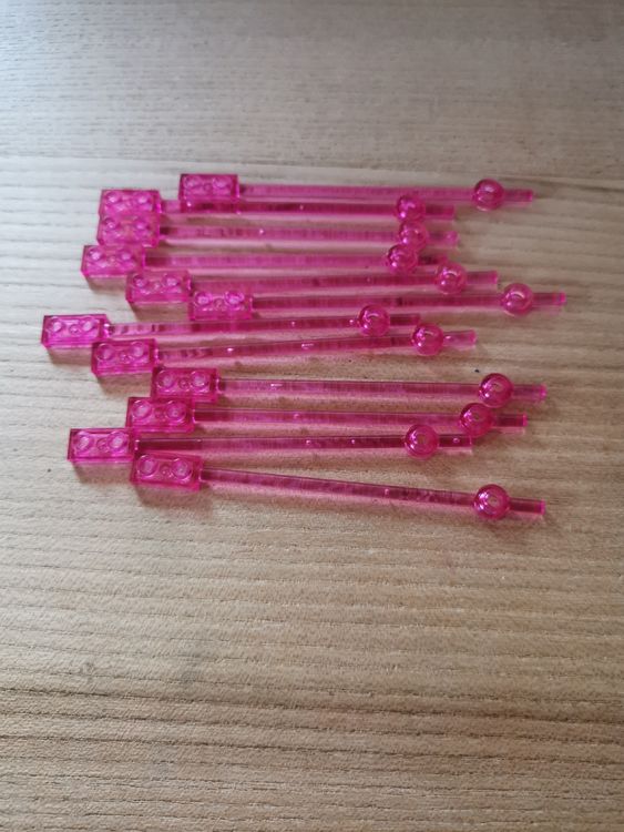 Lego Stange 1 x 12 42445 12 Stück transparent pink (Gebraucht) in ...