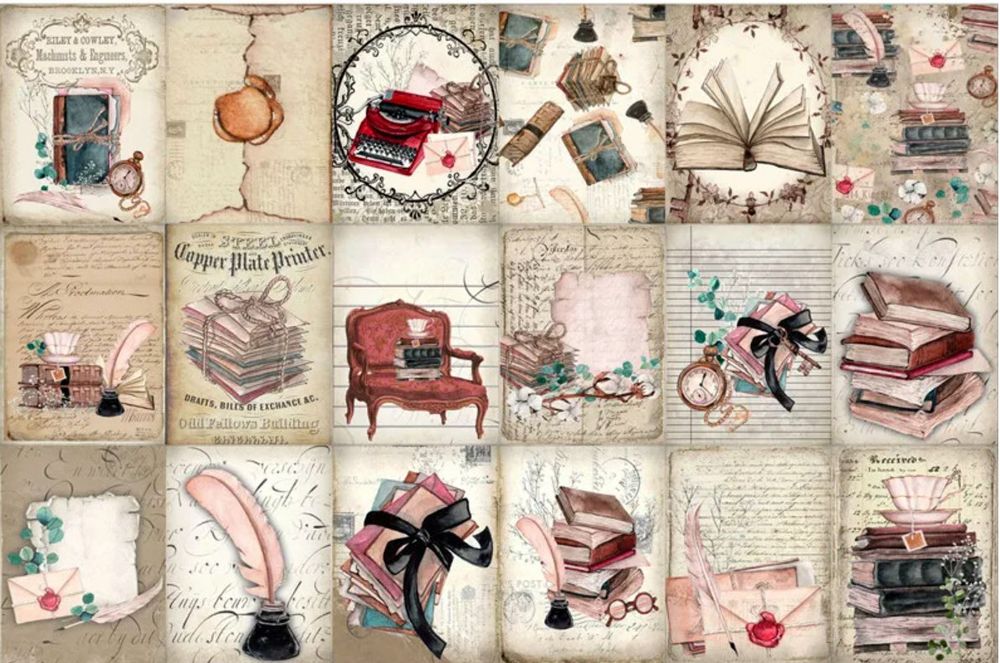 36 Stk. Vintage Aufkleber - Magisches Federbuch | Kaufen auf Ricardo