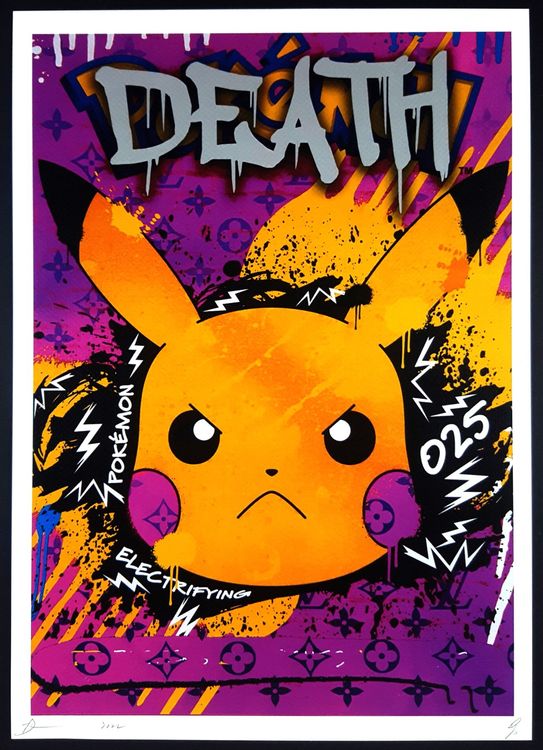 Death NYC Ltd Ed Pop Art Druck " Vuitton Pokémon Pikachu | Kaufen auf ...