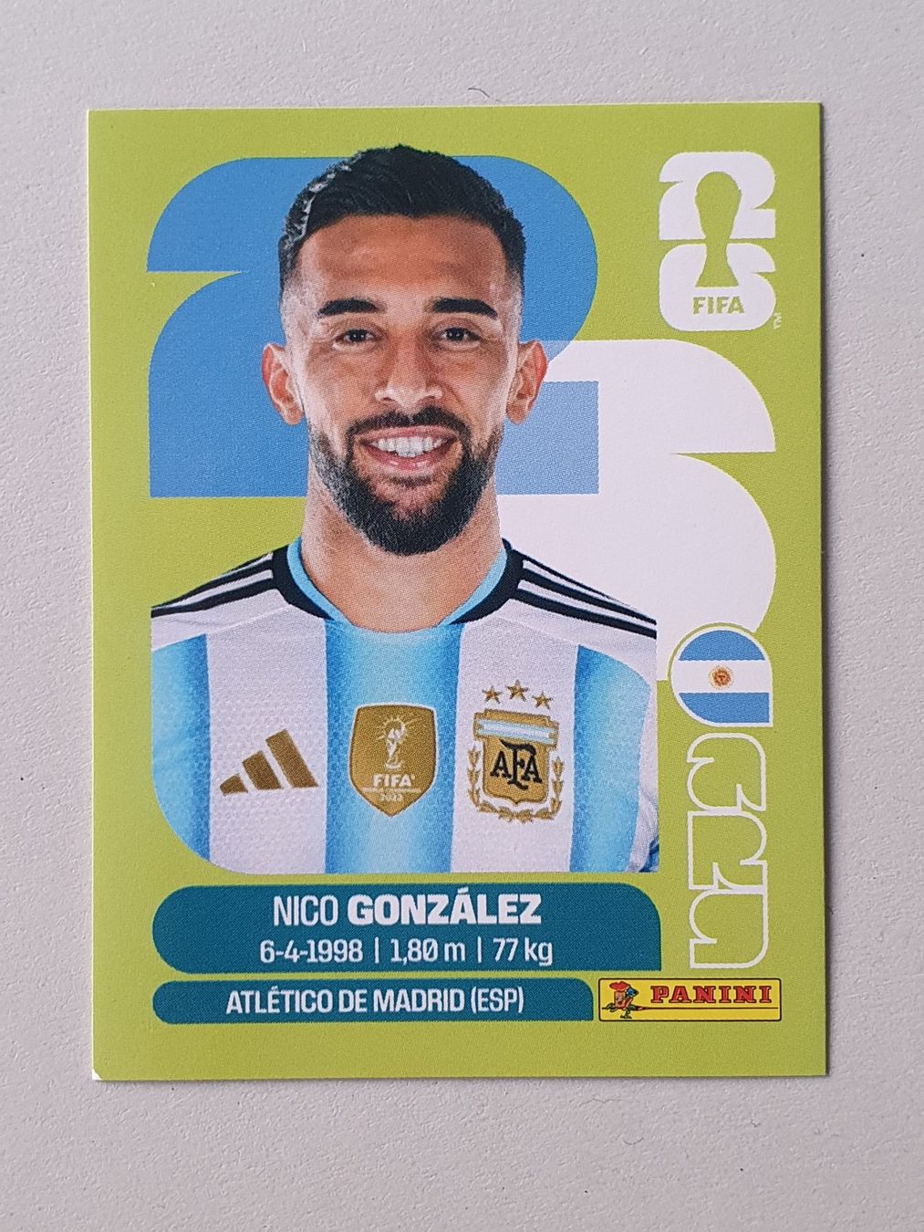 Panini FIFA WM 2026 * Nico Gonzales (ARG 16) (Neu (gemäss Beschreibung ...