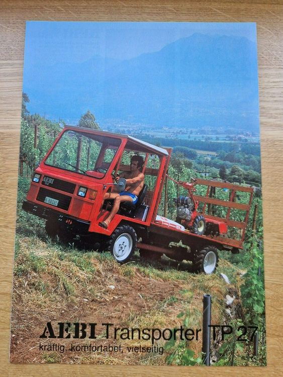 Original Prospekt Aebi Transporter TP27 (Gebraucht) in Dürnten für CHF 81 – mit Lieferung auf ...