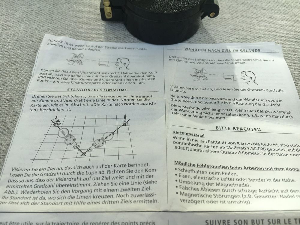 Engineer Directional Compass (Lensatic Compass) mit Manual (Neu (gemäss ...